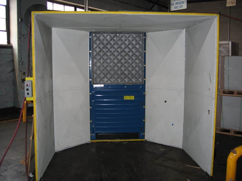 Dust Control Booth - Keeping Forklifts Clean - SysTech Design Inc.