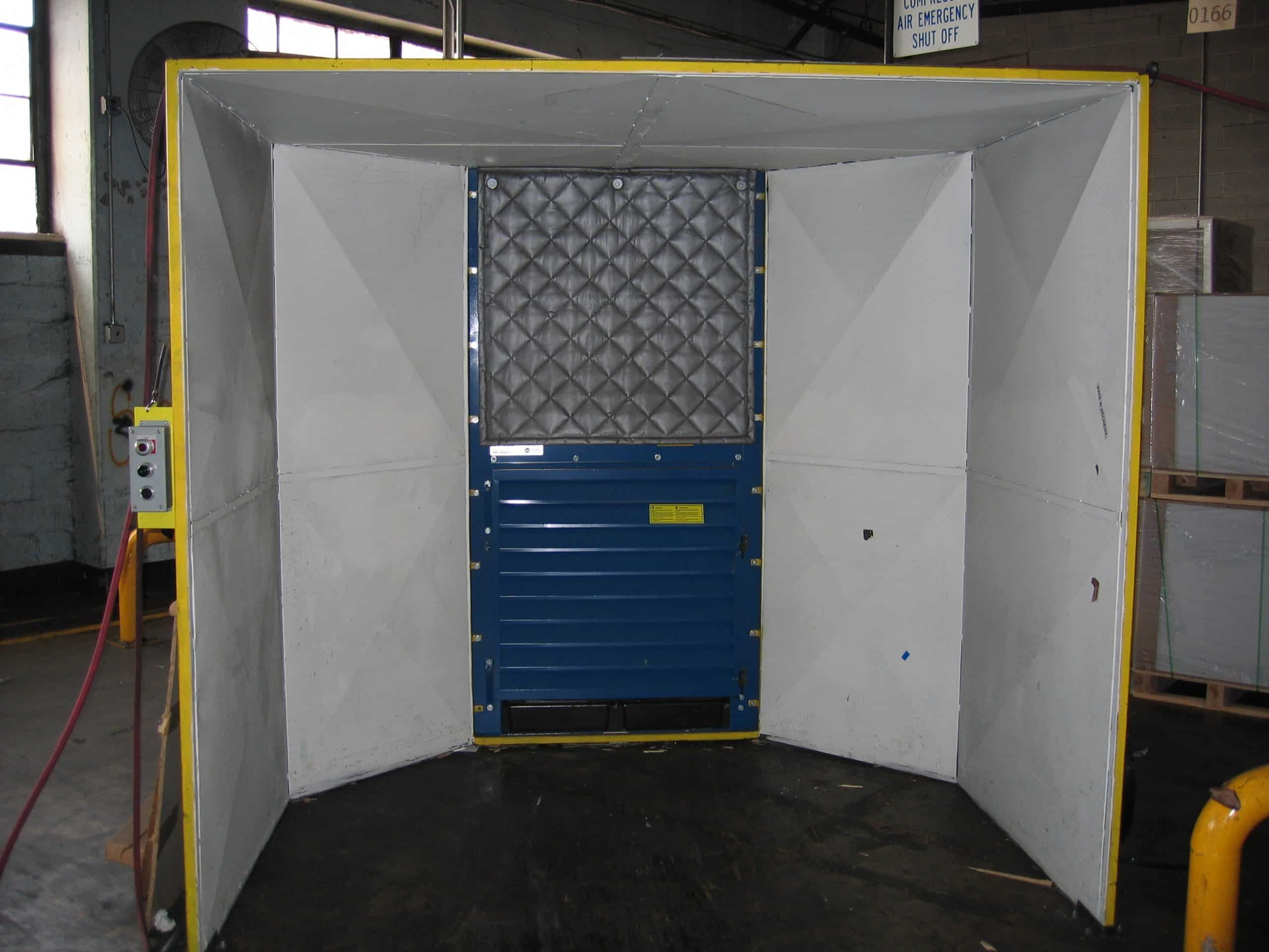 Dust Control Booth - Keeping Forklifts Clean - SysTech Design Inc.