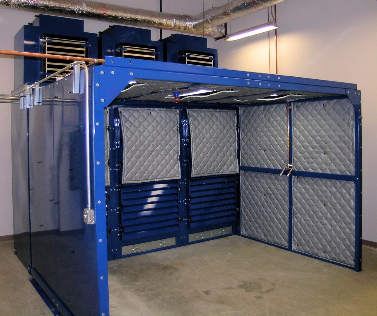 Dust Control Booth - Keeping Forklifts Clean - SysTech Design Inc.